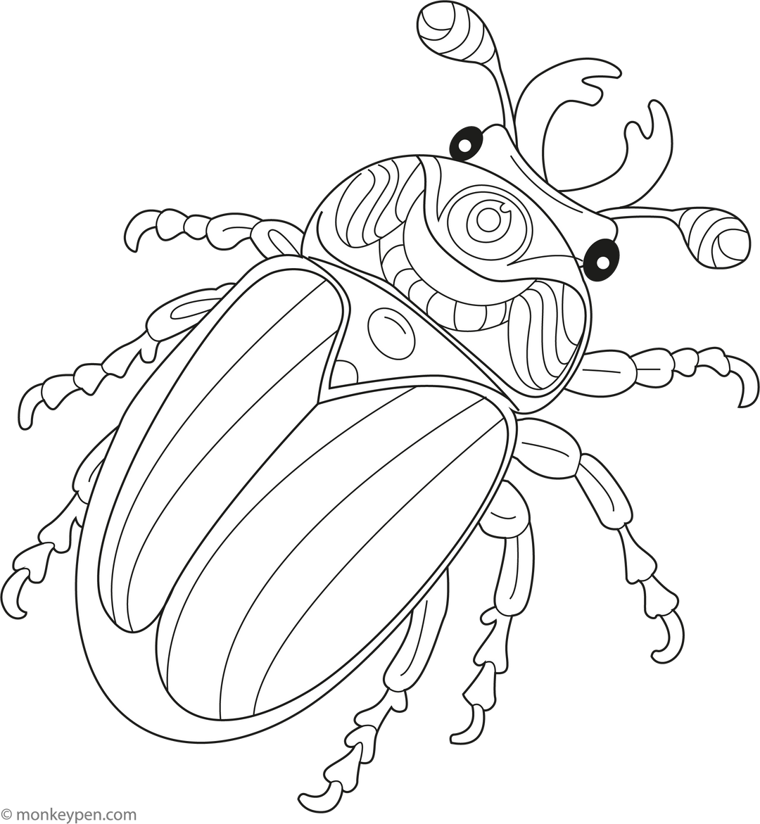 Free Beetle Coloring Book PDF – Fun Insect Printables for Kids