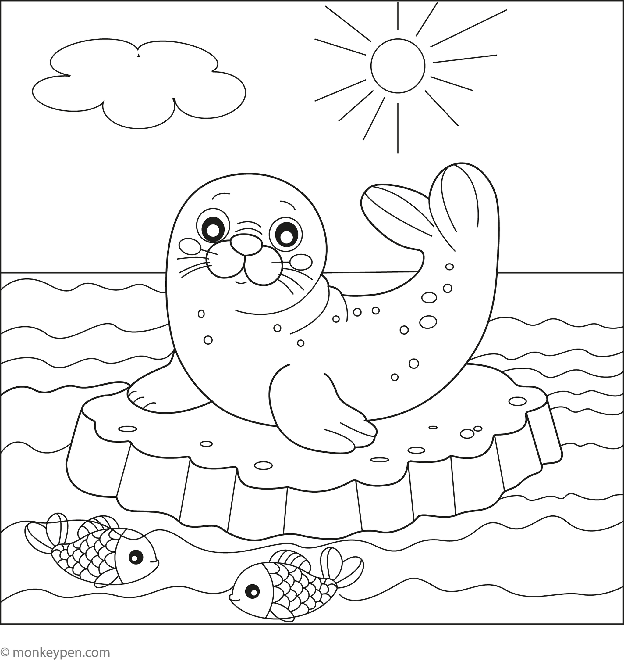 Seal Coloring Book Download – Fun Printable for Kids