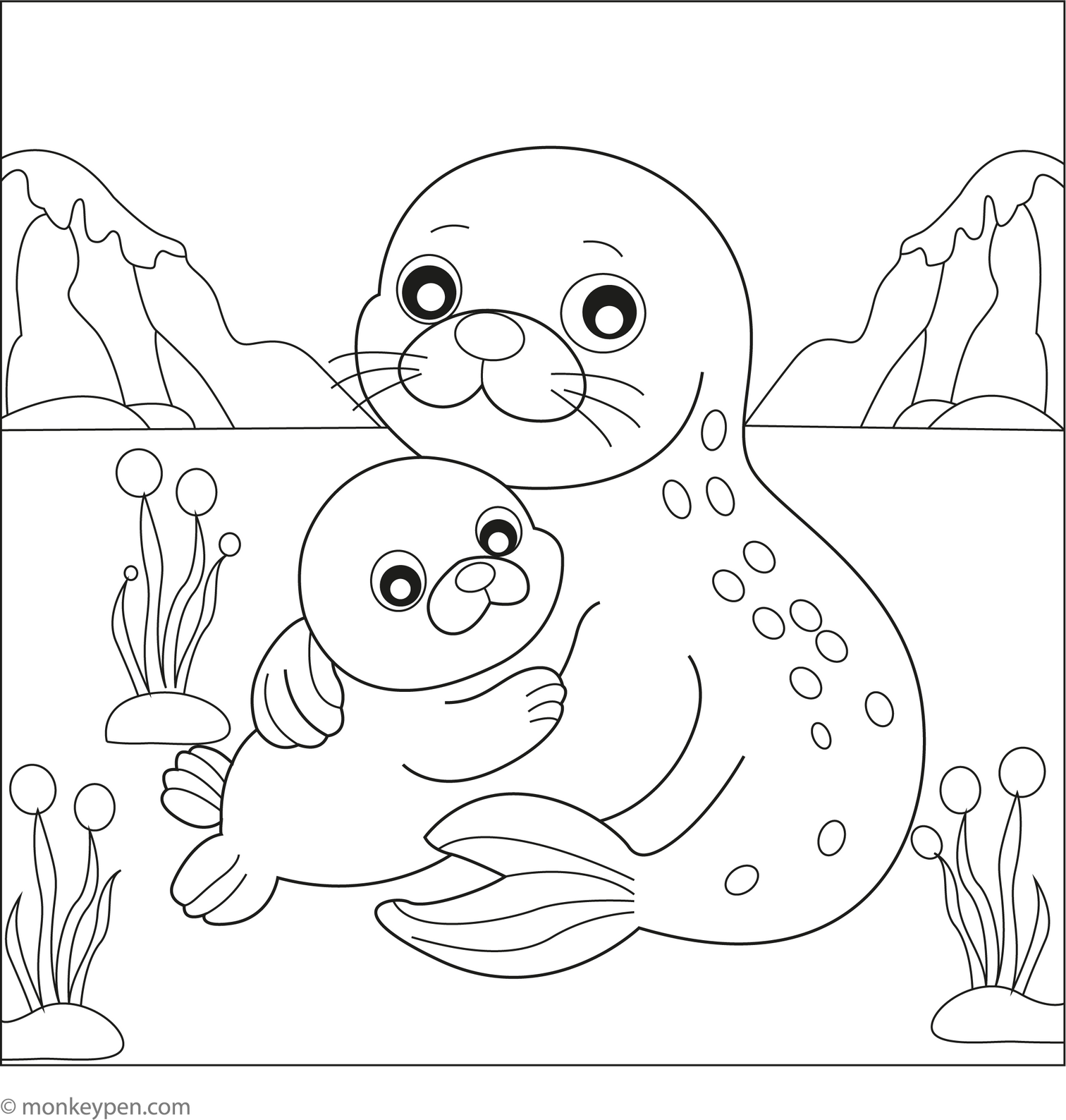 Free Seal Coloring Pages – Printable Ocean Fun for Kids