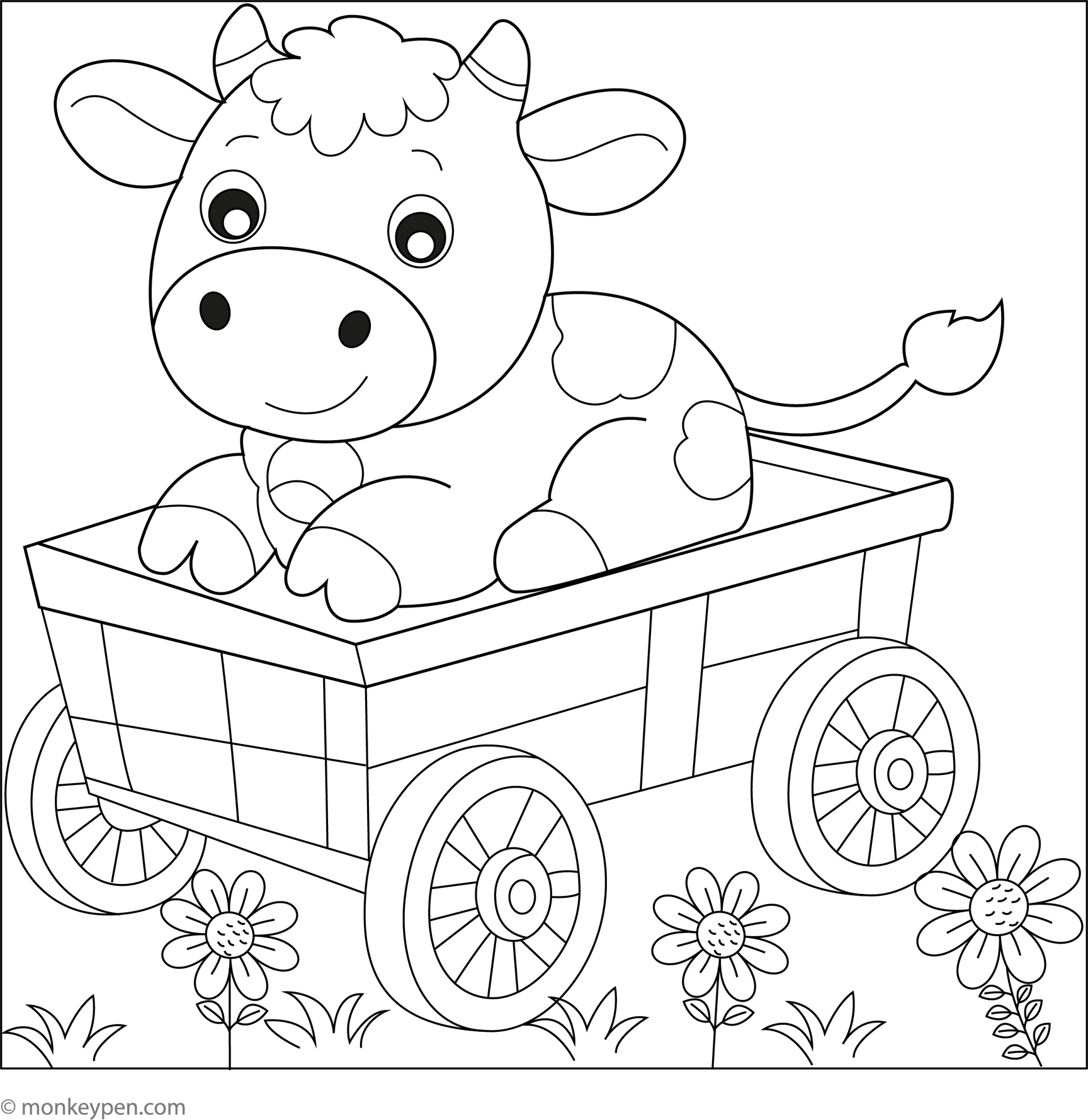 Cow Coloring Book for Kids – Fun and Educational Printable Pages