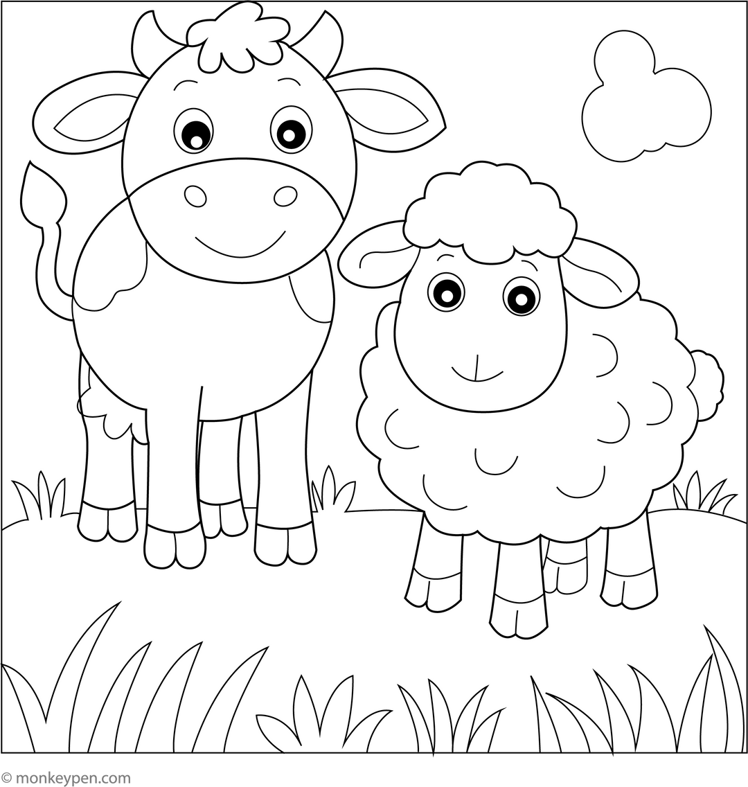 Cow Coloring Book for Kids – Fun and Educational Printable Pages