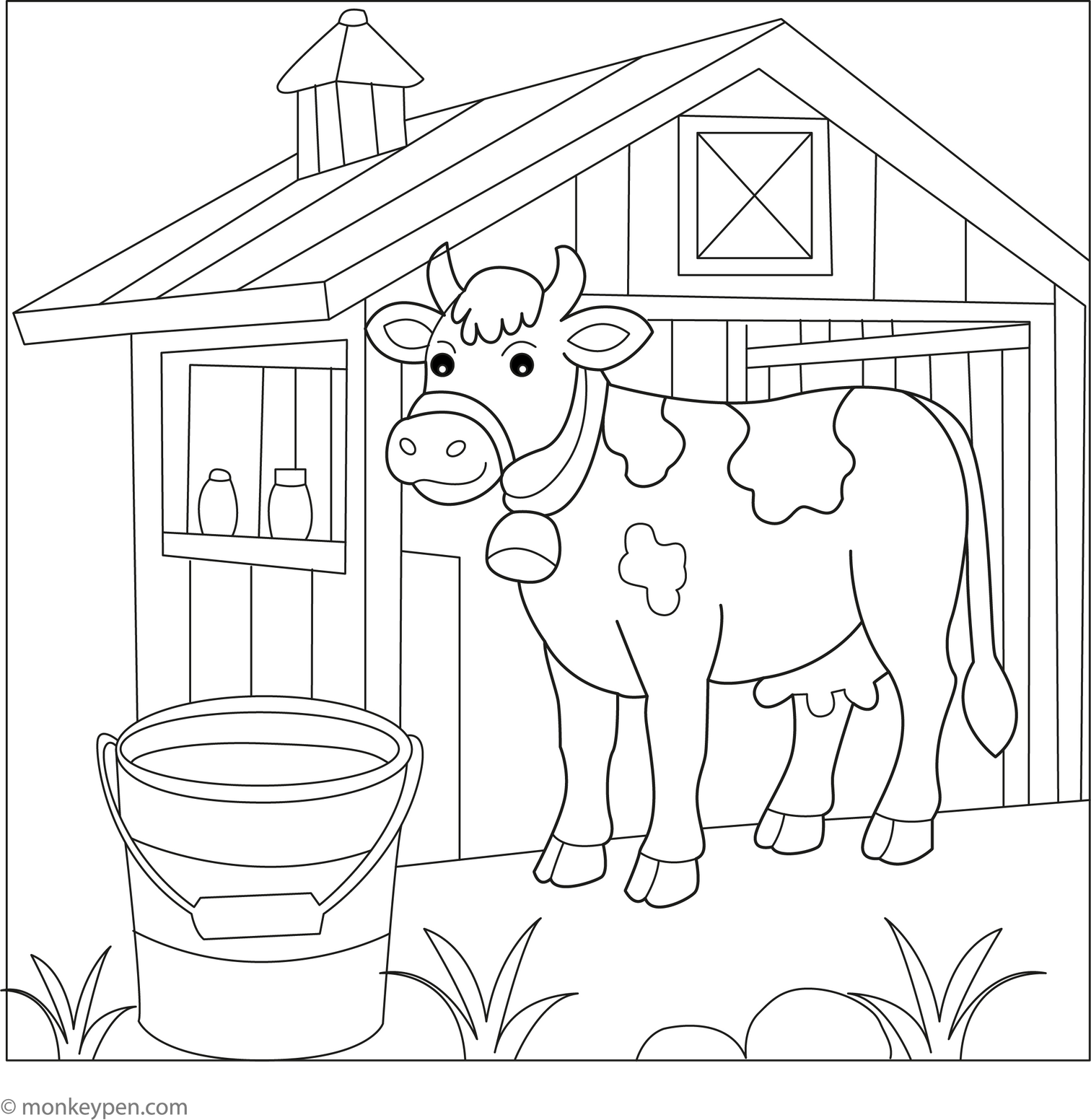 Cow Coloring Book for Kids – Fun and Educational Printable Pages