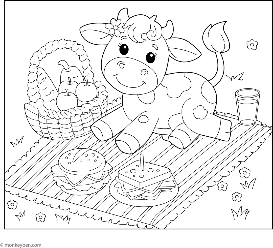 Free Cow Coloring Pages – Printable PDF Downloads