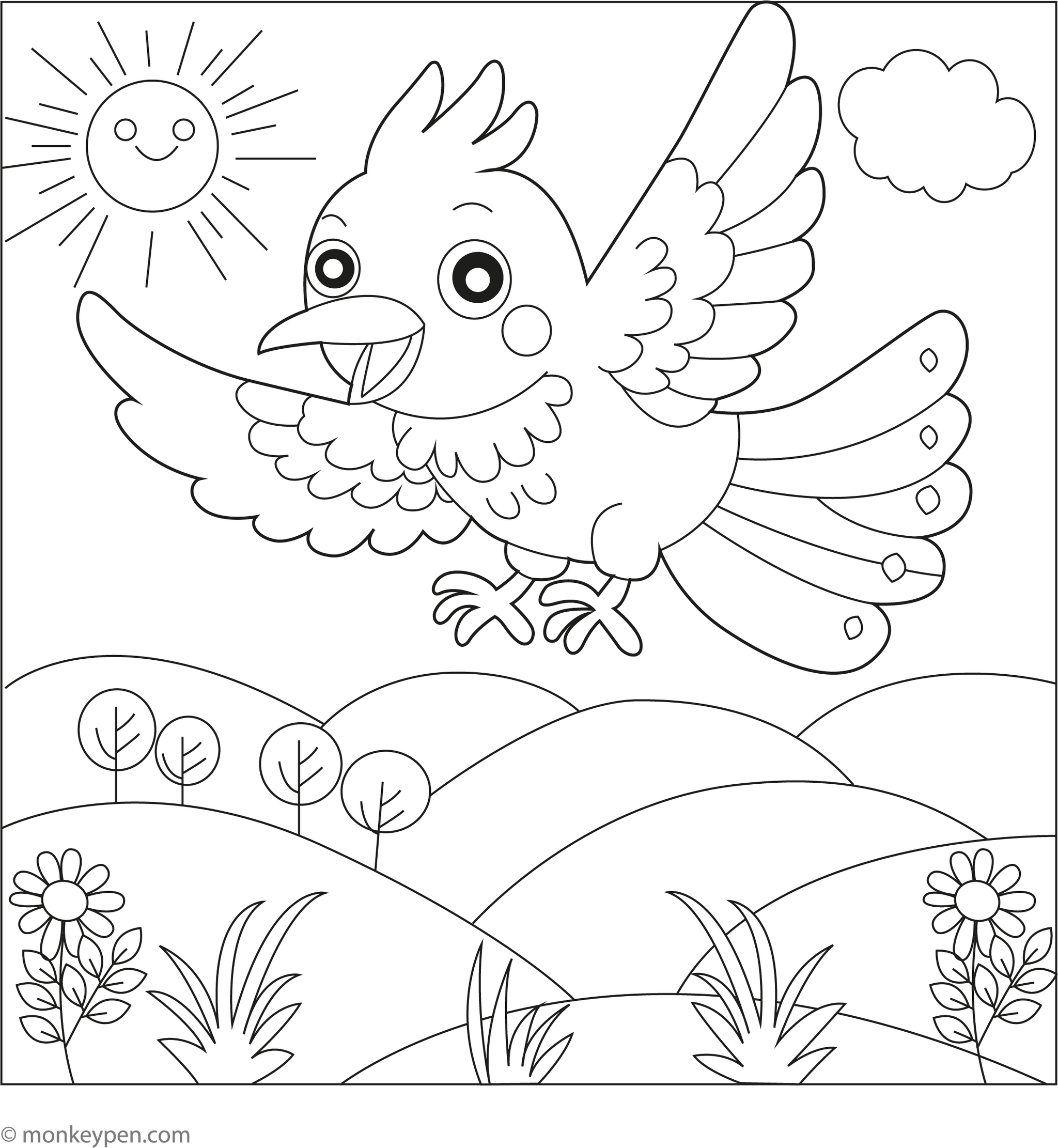 Cuckoo Coloring Book – Free Printable PDF for Kids Fun