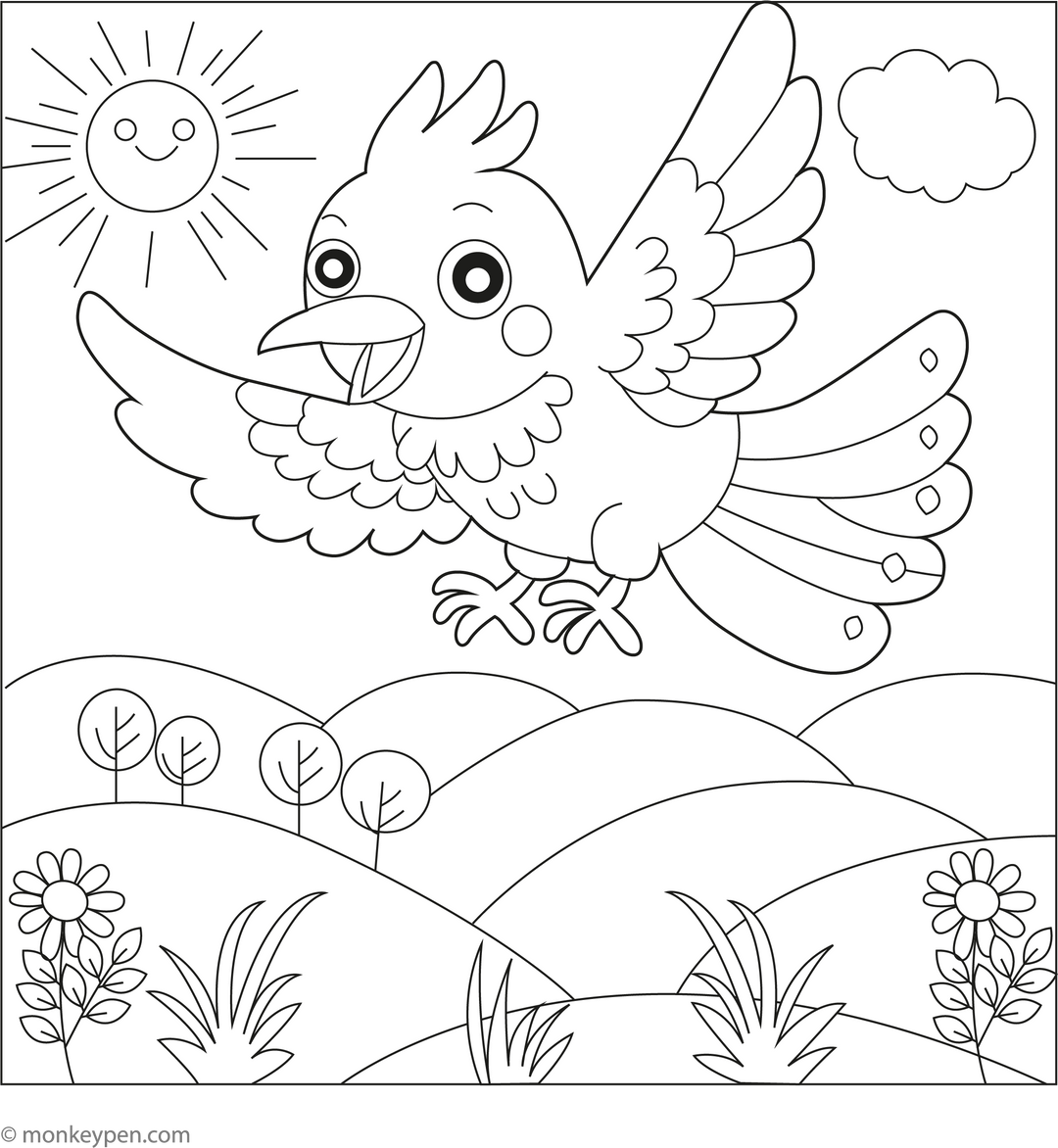 Free Cuckoo Coloring Pages – Printable Songbird Fun for Kids
