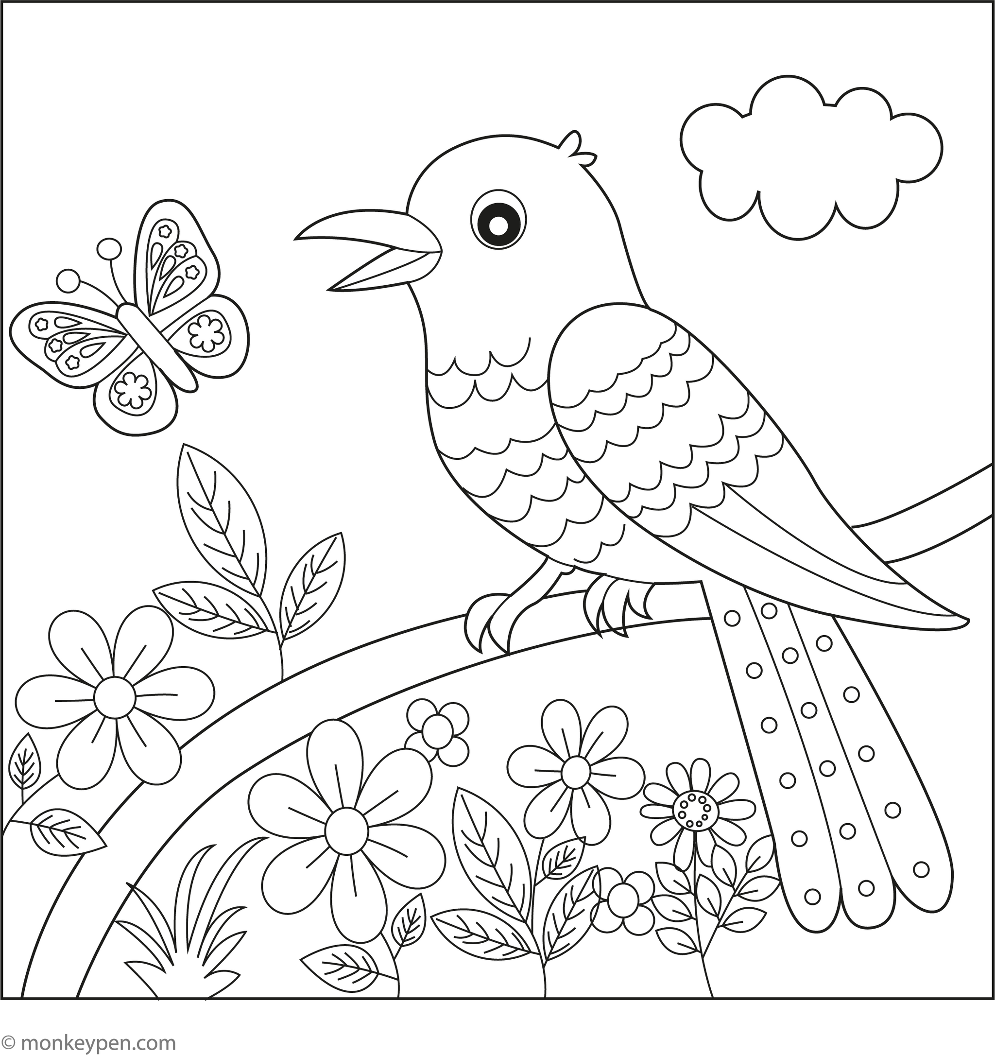 Cuckoo Coloring Book – Free Printable PDF for Kids Fun