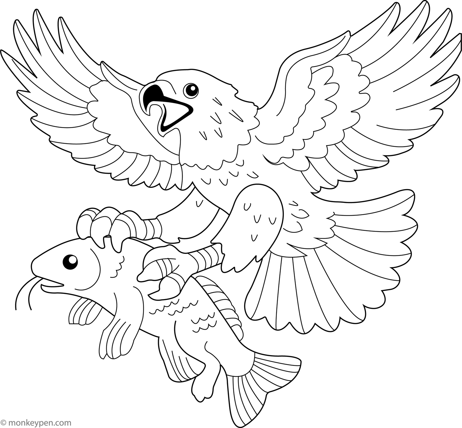 Free Eagle Coloring Pages – Easy, Printable PDF Downloads