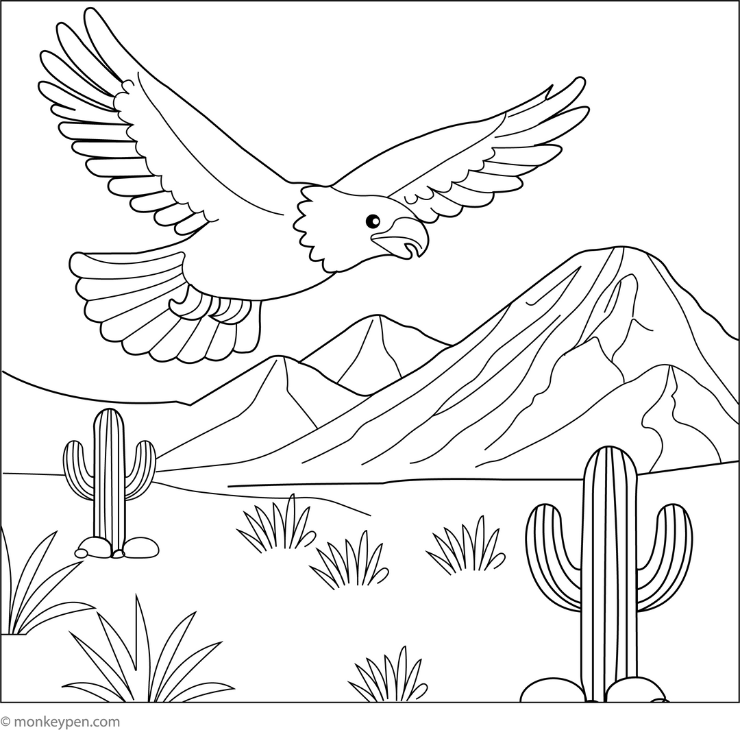 Free Eagle Coloring Pages – Easy, Printable PDF Downloads
