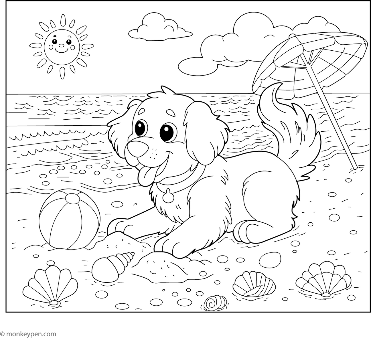 Beach Coloring Book | Fun Summer Printable Pages for Kids