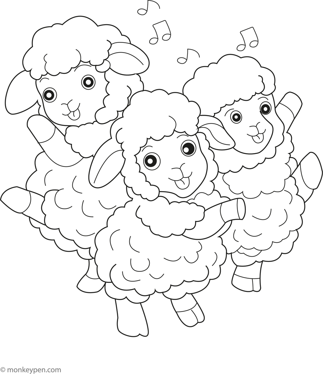 Sheep Coloring Pages - Free Printable PDF Download