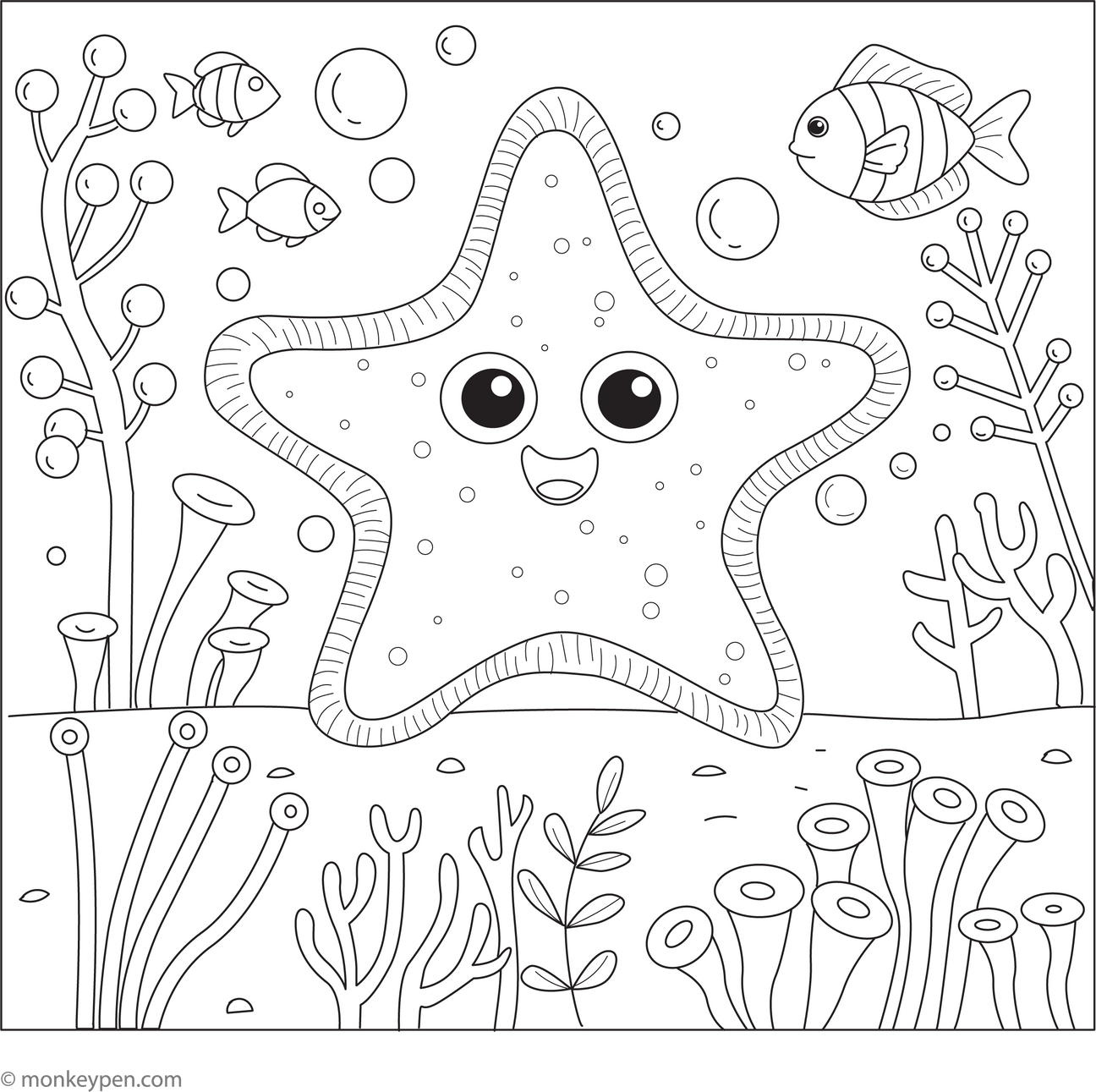 Starfish Coloring Book