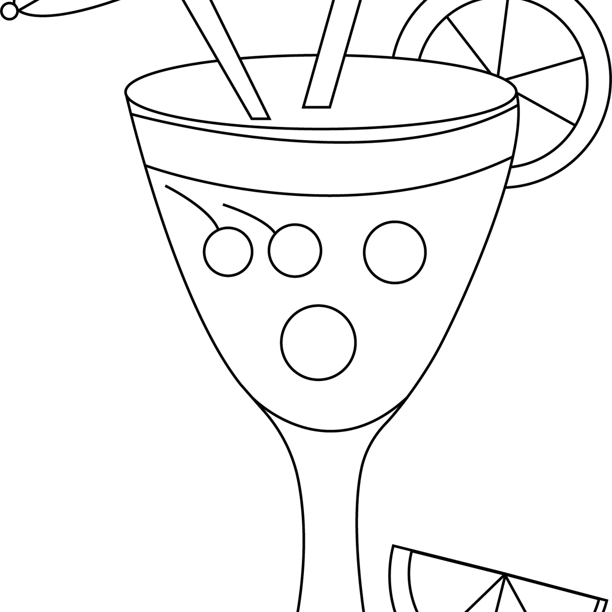 Cocktail | Free Coloring Pages