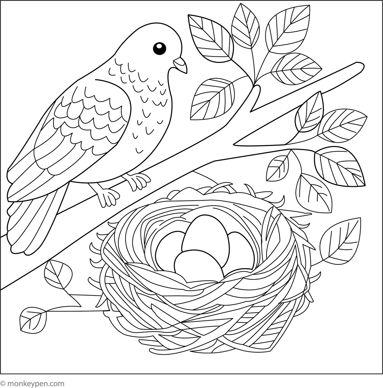 Free Dove Coloring Pages – Printable Sheets for Kids