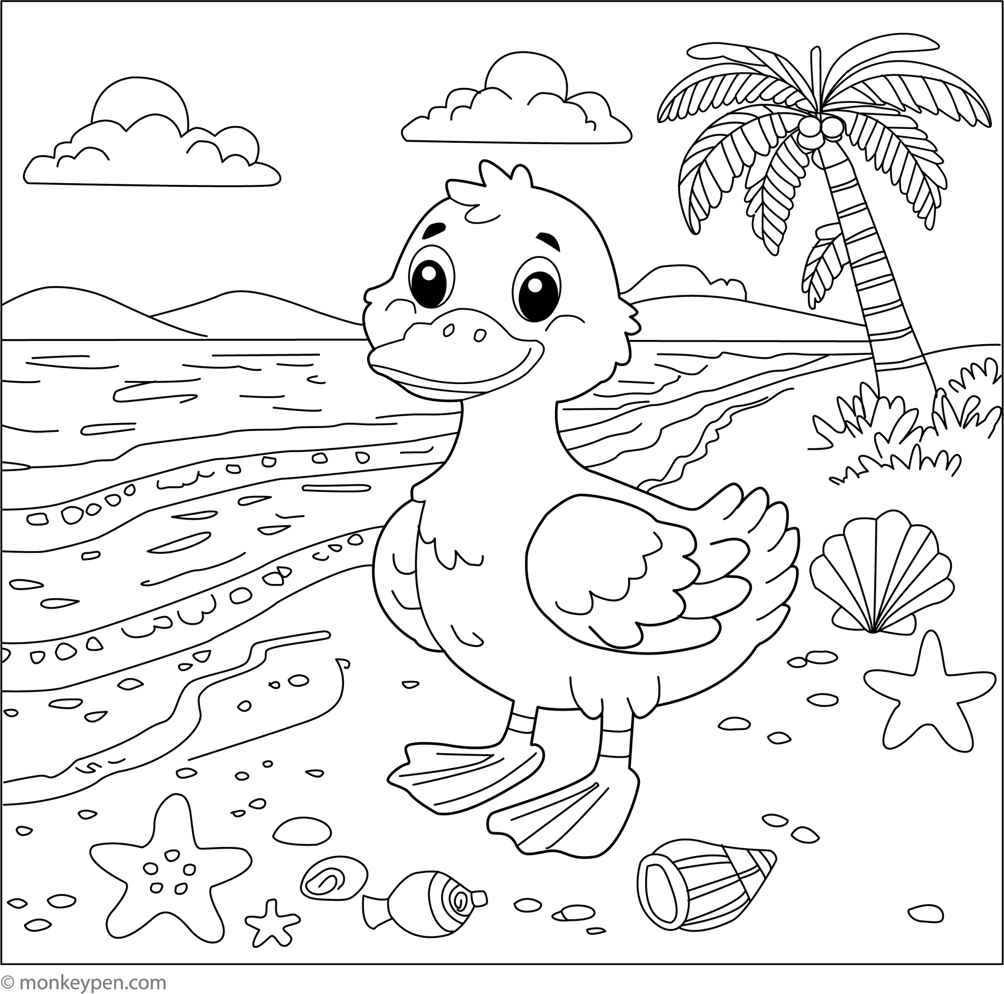 Beach Coloring Book | Fun Summer Printable Pages for Kids