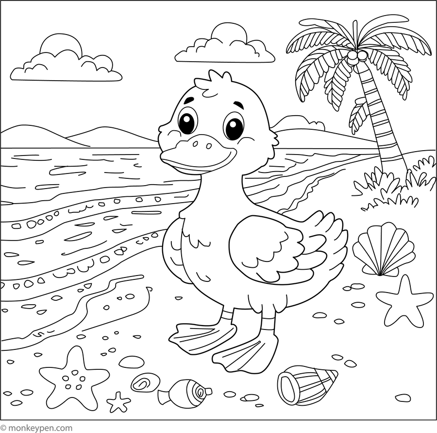 Beach Coloring Book | Fun Summer Printable Pages for Kids