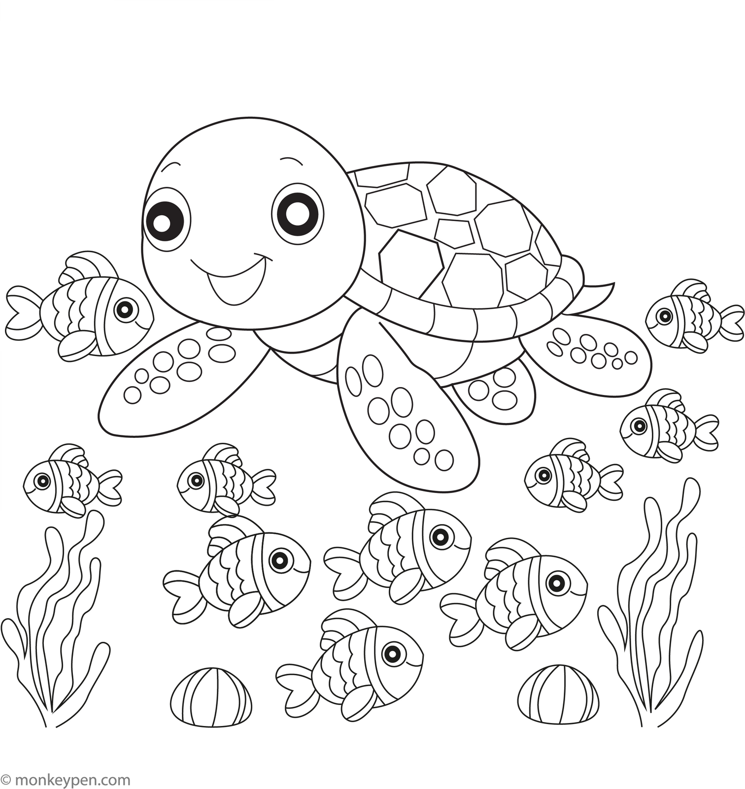 Free Turtle Coloring Pages – Printable Reptile Fun for Kids