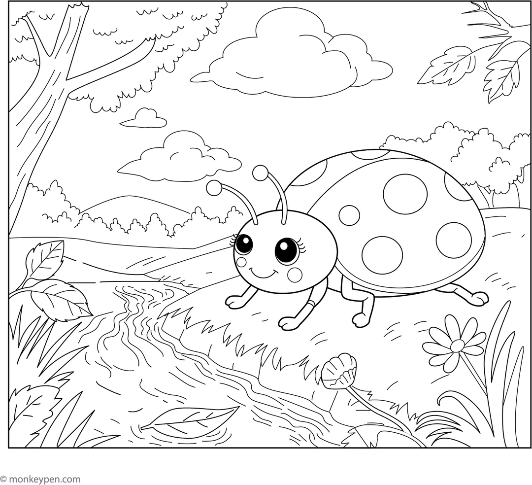 Flower Coloring Pages & Book – Free Printable for Kids – Page 6