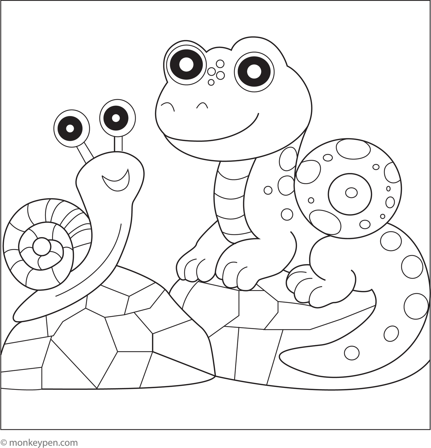 Free Snail Coloring Pages – Printable Garden Bug Fun for Kids