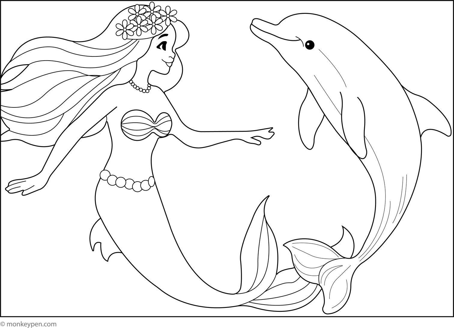 Free Dolphin Coloring Pages – Printable Ocean Fun for Kids
