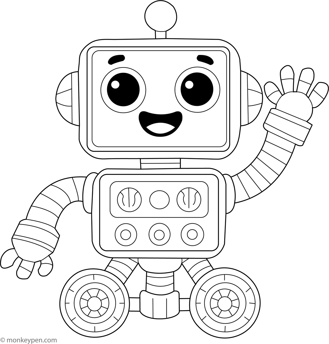 Technology Coloring Book & Pages