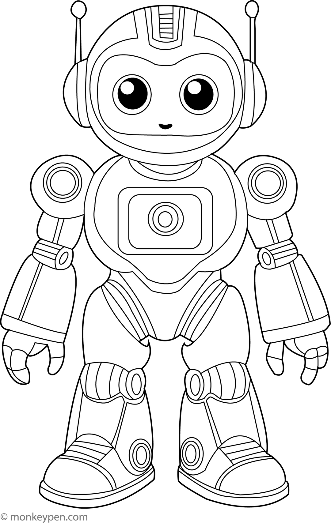 Technology Coloring Book & Pages