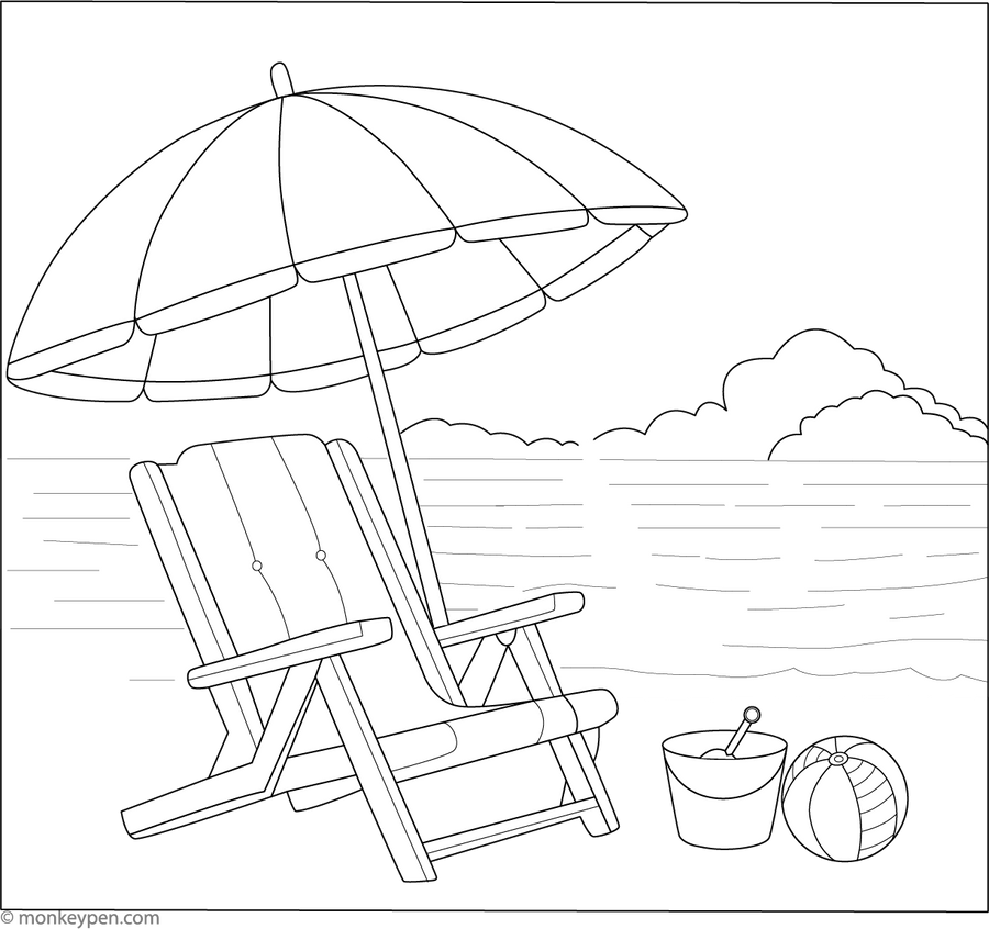 Beach Coloring Book | Fun Summer Printable Pages for Kids