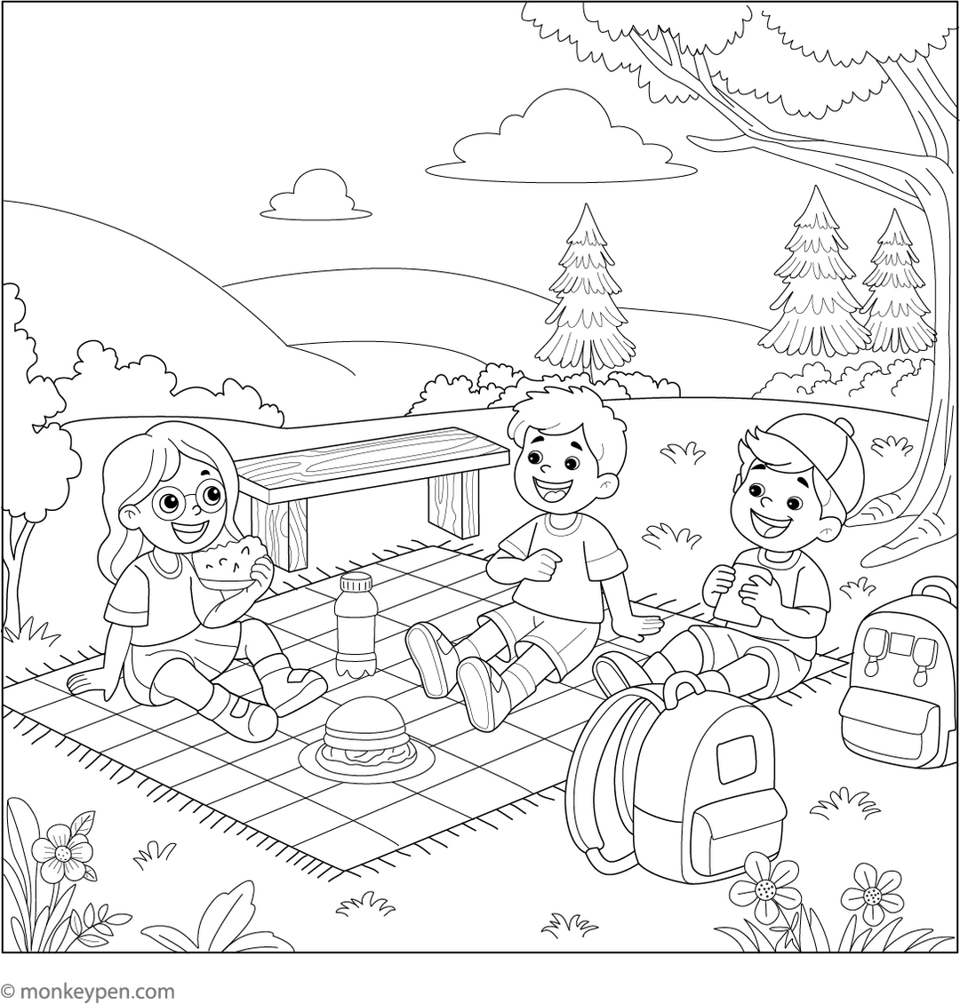 Nature Coloring Books & Pages – MonkeyPen