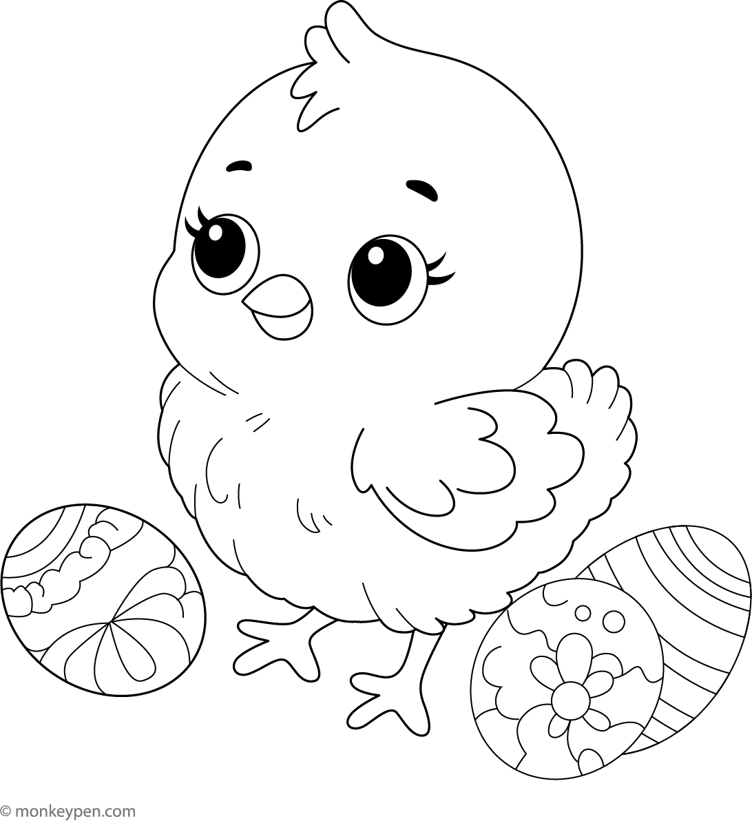 Baby Chick Coloring Page – Free Kids Activity Printable