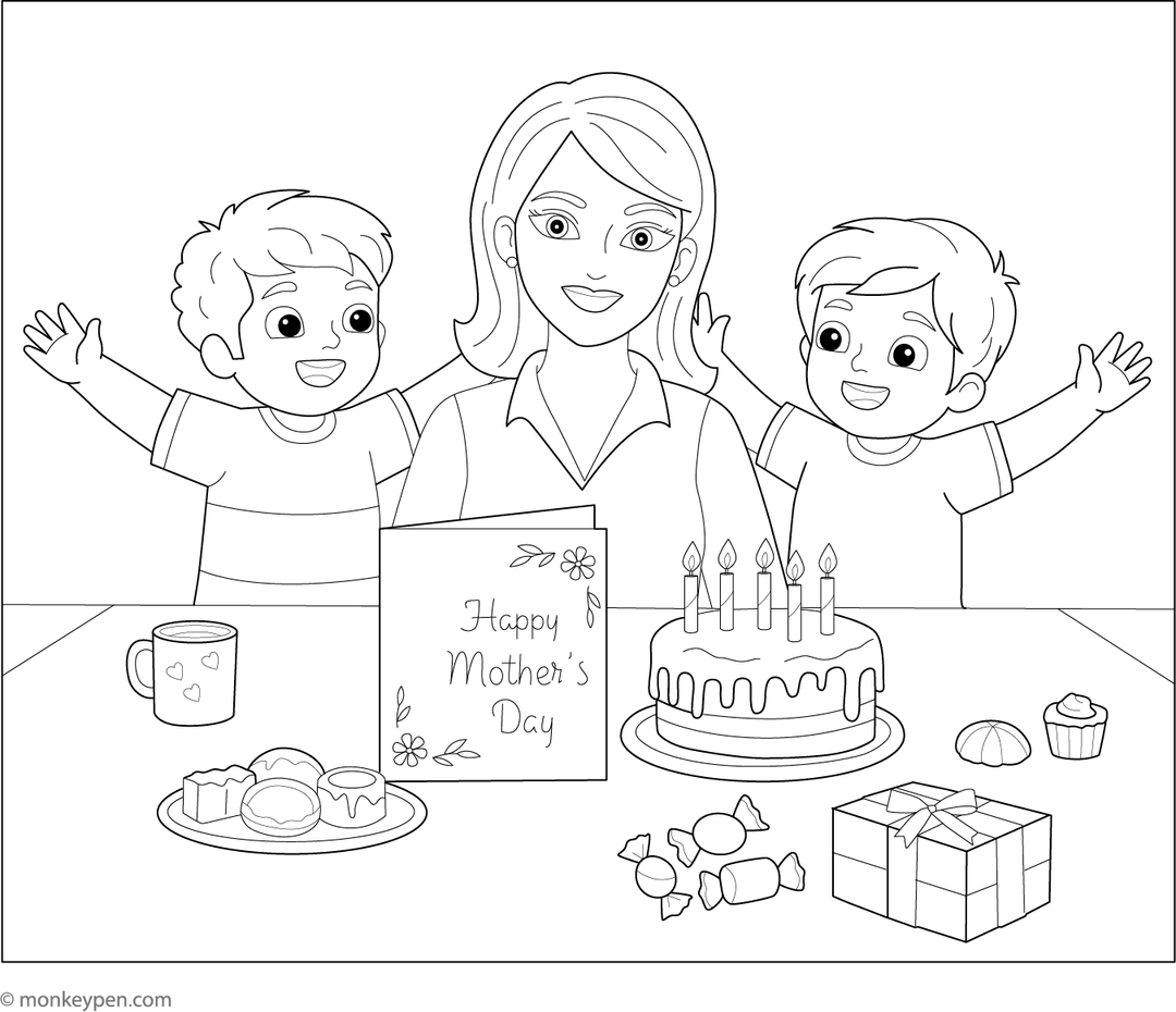 Mother's Day Coloring Book – Heartwarming and Fun Printables for Kids
