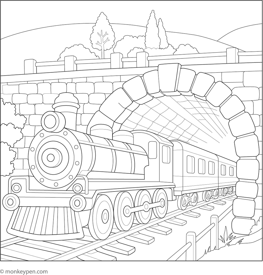 Free Train Coloring Pages – Printable Locomotive Fun for Kids