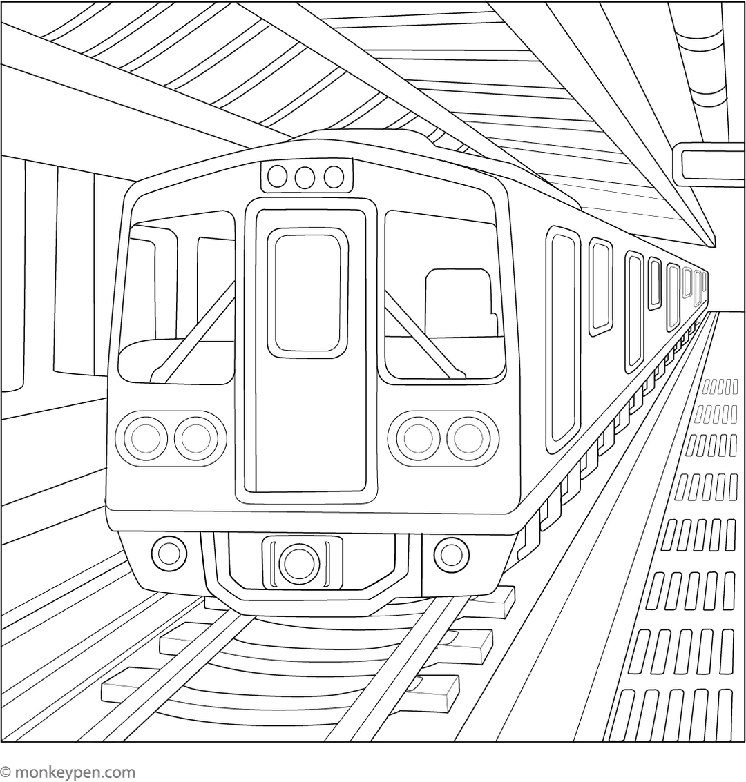 Free Train Coloring Pages – Printable Fun for Kids