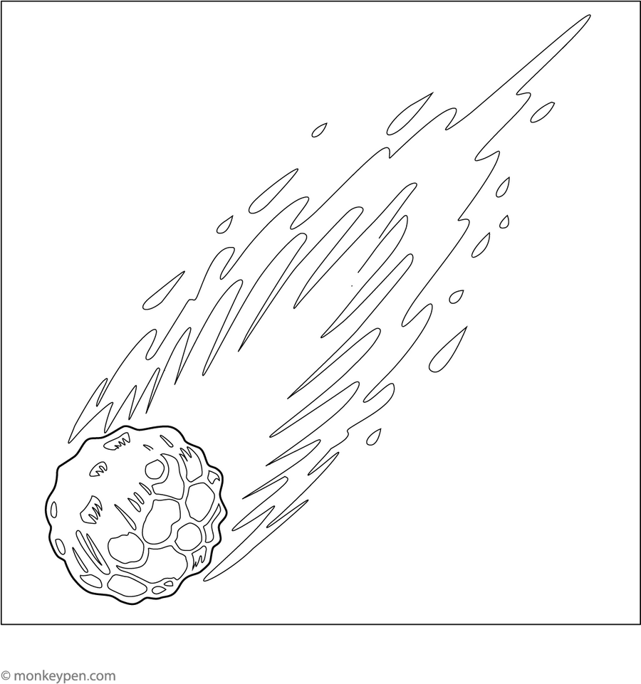 Creative Meteor Coloring Page – Activity for Kids