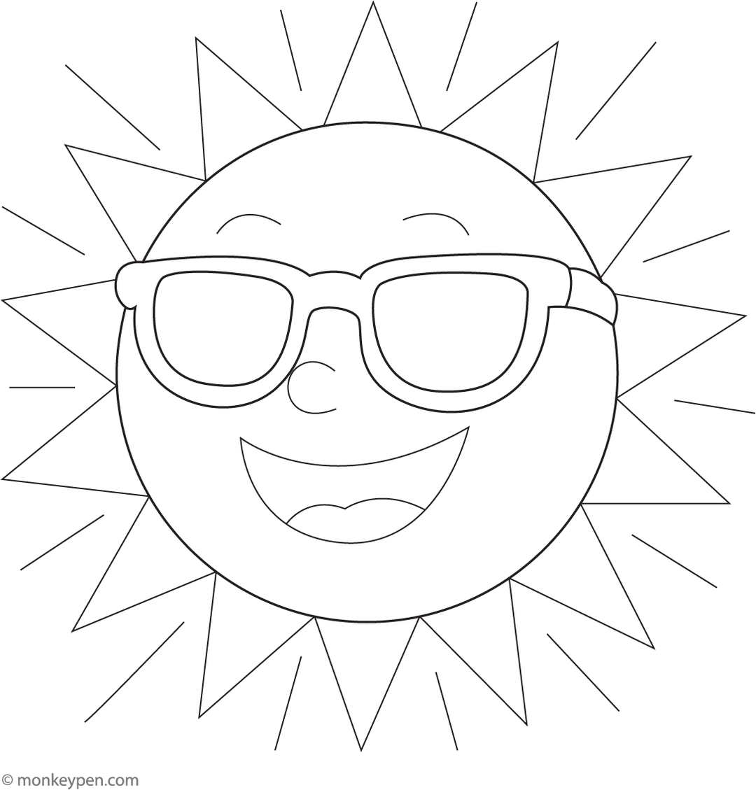 Free Printable Summer Coloring Book