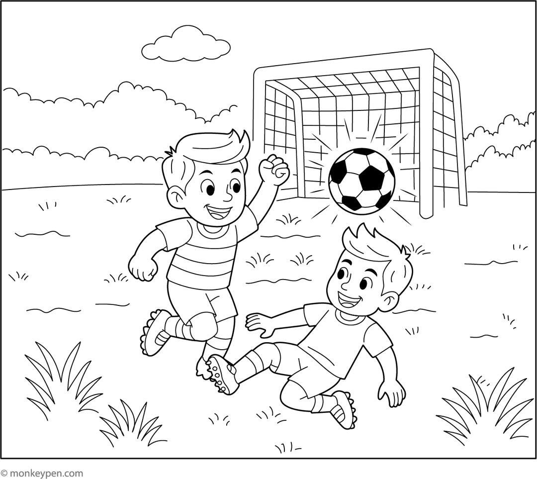 Soccer Coloring Pages-Free Printable PDF Downloads