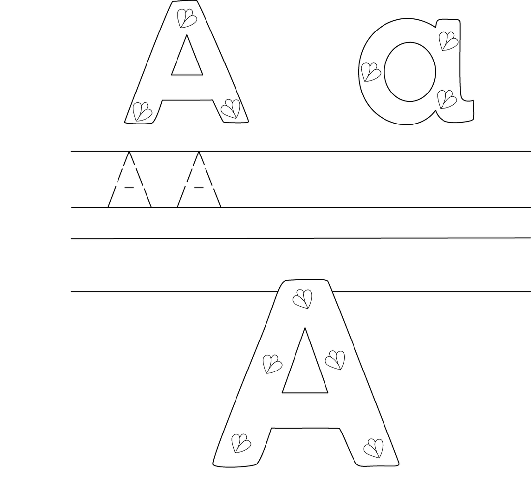 Letter A Coloring Book
