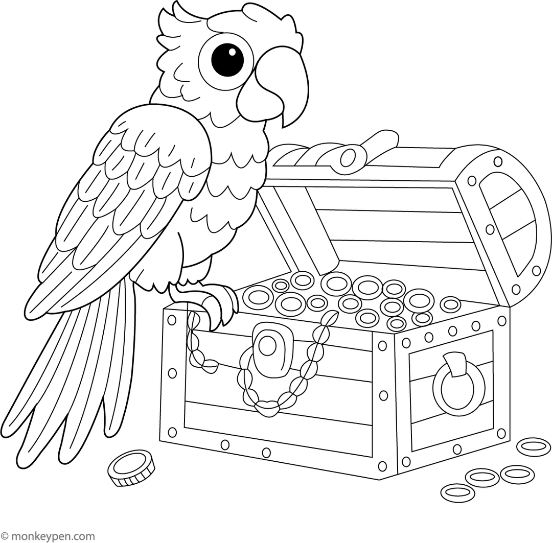 Parrot Coloring Pages - Free Printable PDF Downloads