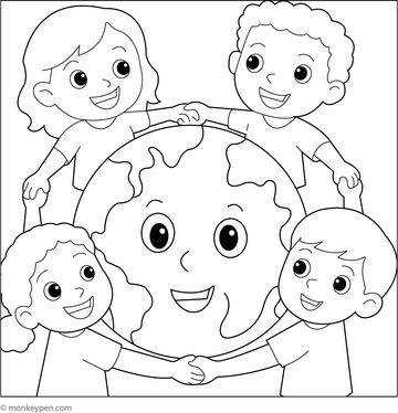 Earth Day Coloring Book – Free Printable PDF for Kids