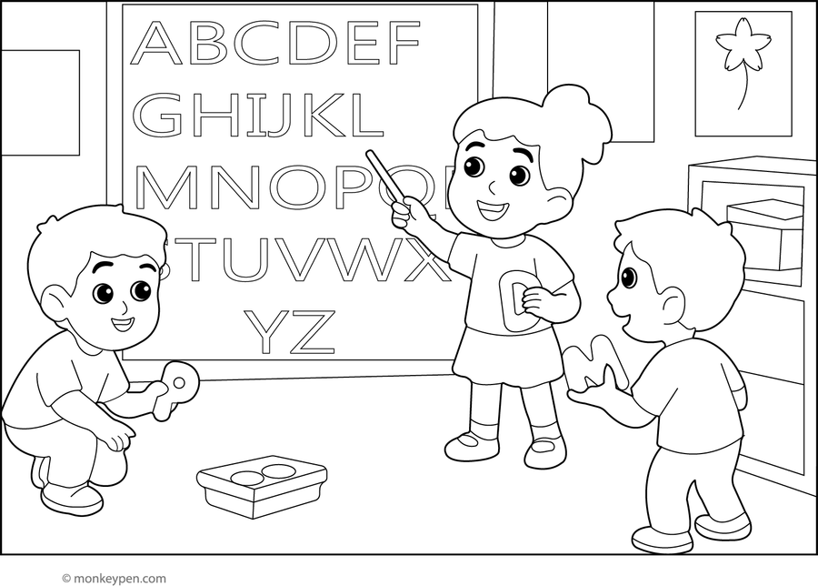 Alphabet Coloring Book and Pages for Early Learning