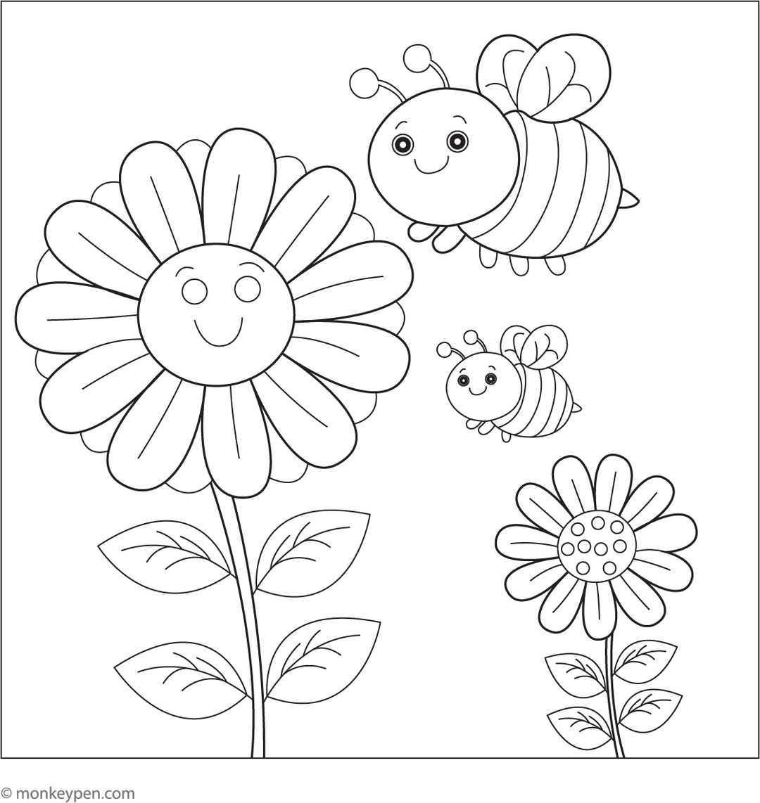 Bumblebee Coloring Sheets – Free Printable Pages for Kids