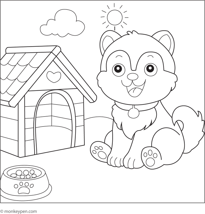 Husky Coloring Pages – Free Printable PDFs for Kids