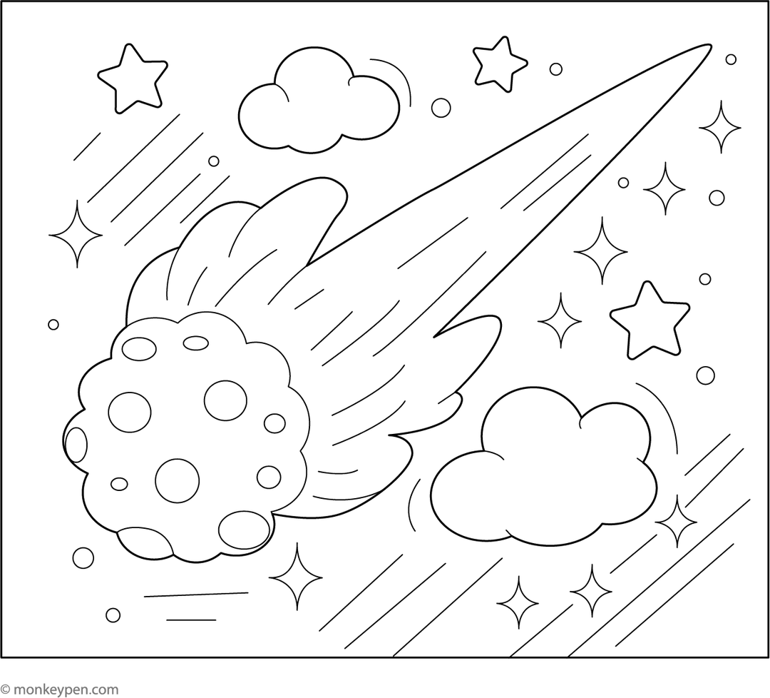 Free Space Coloring Pages – PDF Printables for Kids