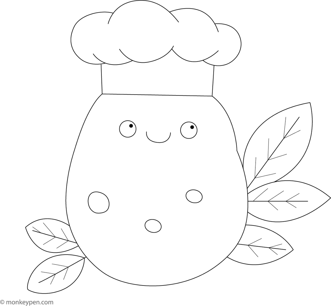 Potato Coloring Book