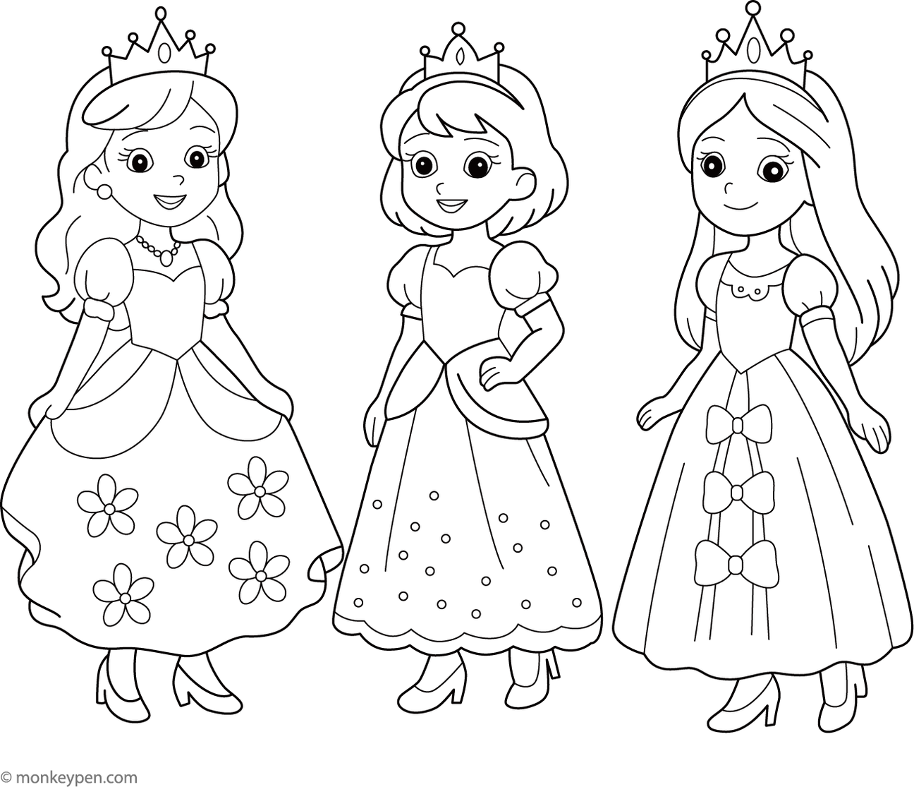 Princess Coloring Pages – Free Printables for Kids