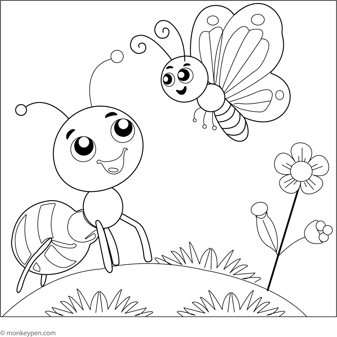 Ant Coloring Book – Fun Activity Pages for Children