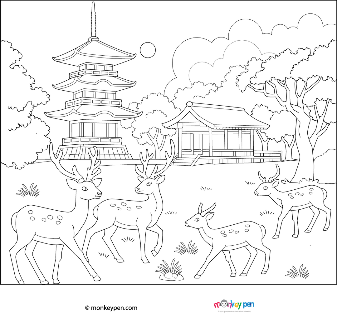 Japan Coloring Book – Free Printable PDF