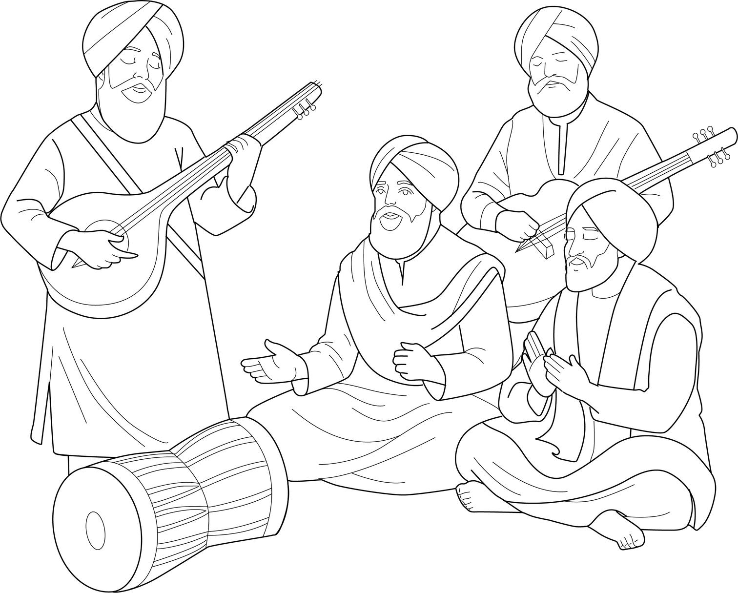 Free Printable Sikh Coloring Book PDF – Cultural Fun for Kids