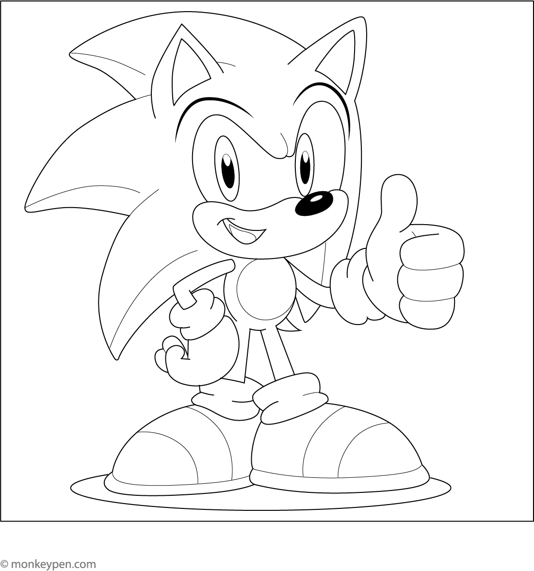 Sonic Toy Coloring Page – Free Kids Activity Printable