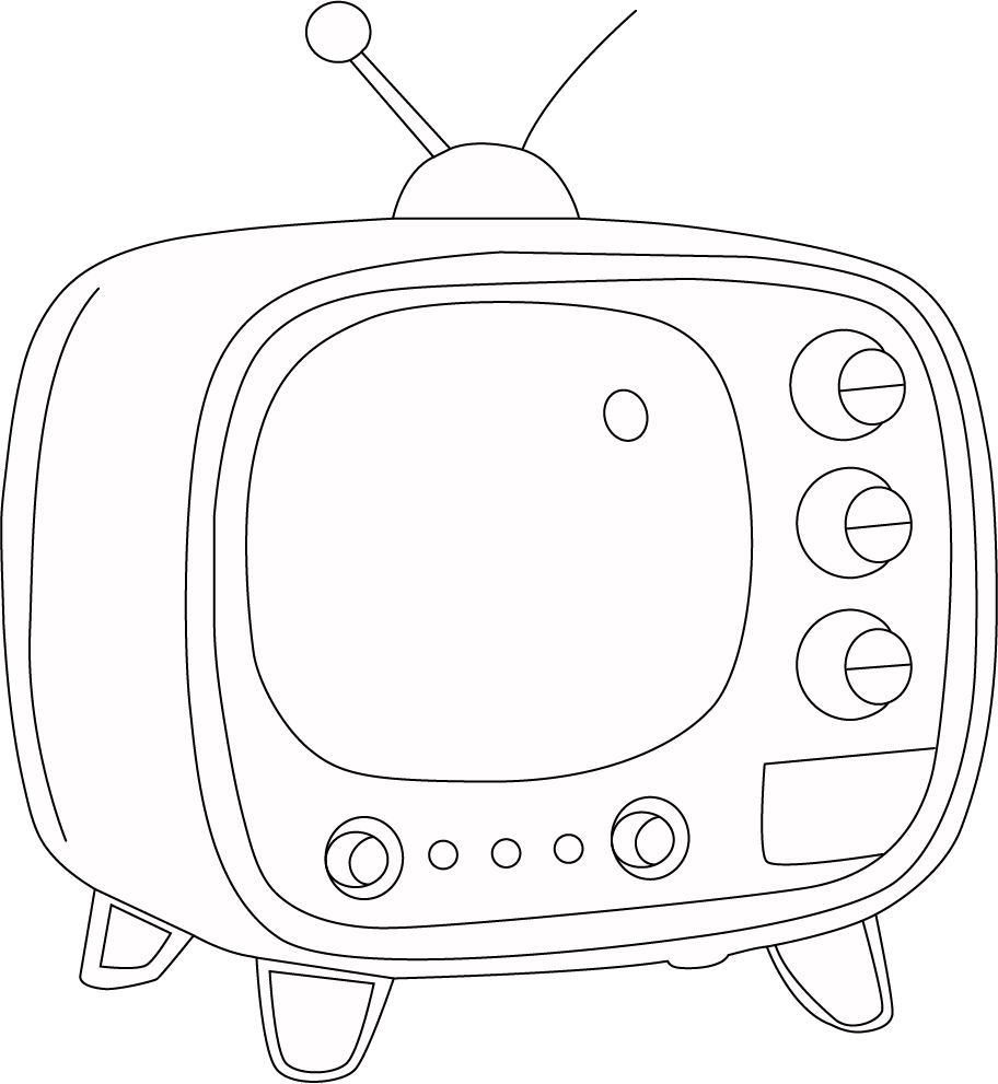 Television Coloring Page – Free PDF for Kids to Print