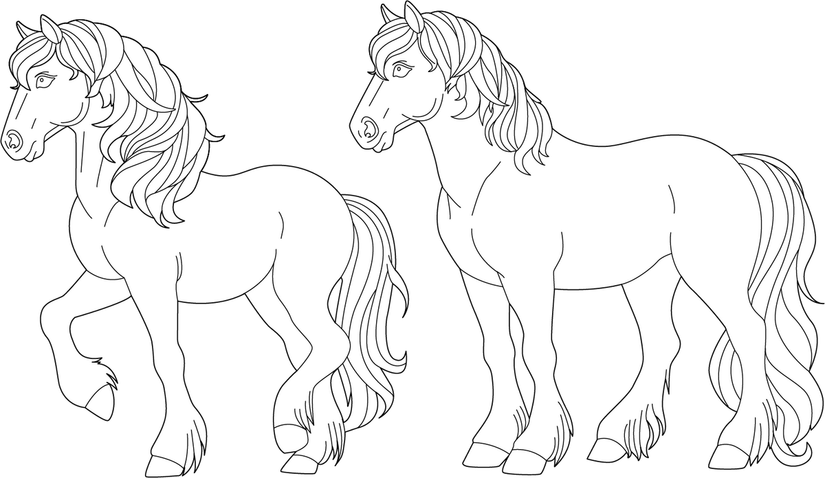 Majestic Stallion Coloring Page