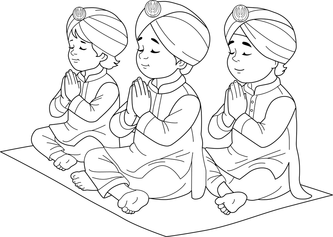 Free Printable Sikh Coloring Book PDF – Cultural Fun for Kids